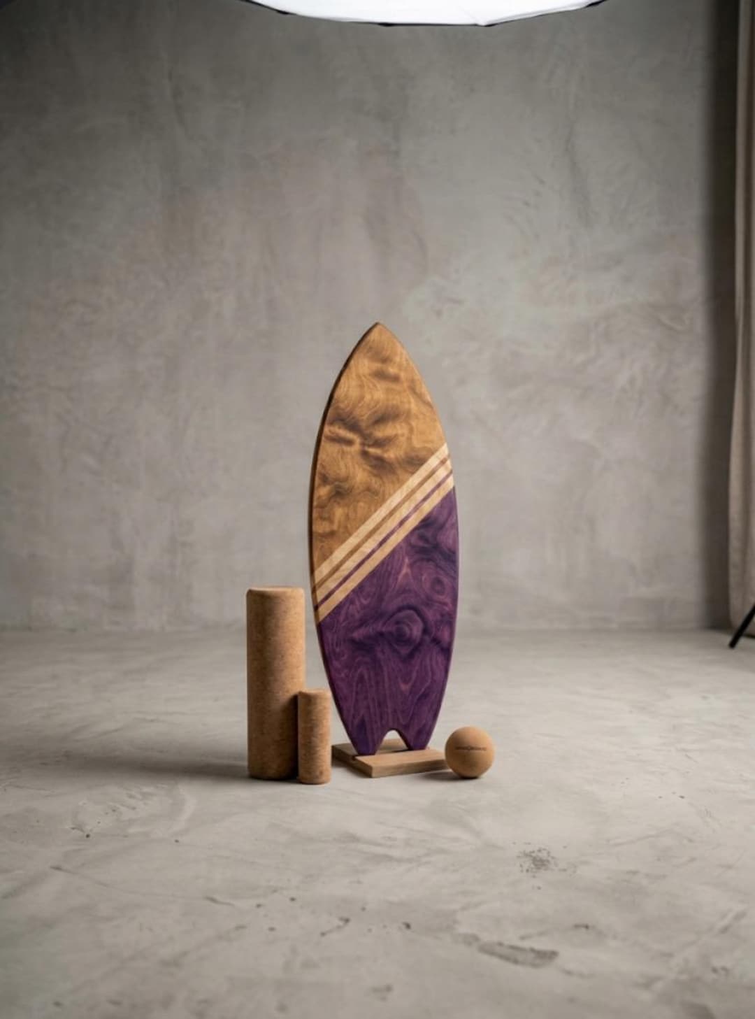 Balance Board With Stand, Wooden Balance Board, Cork Roll (large/small ...