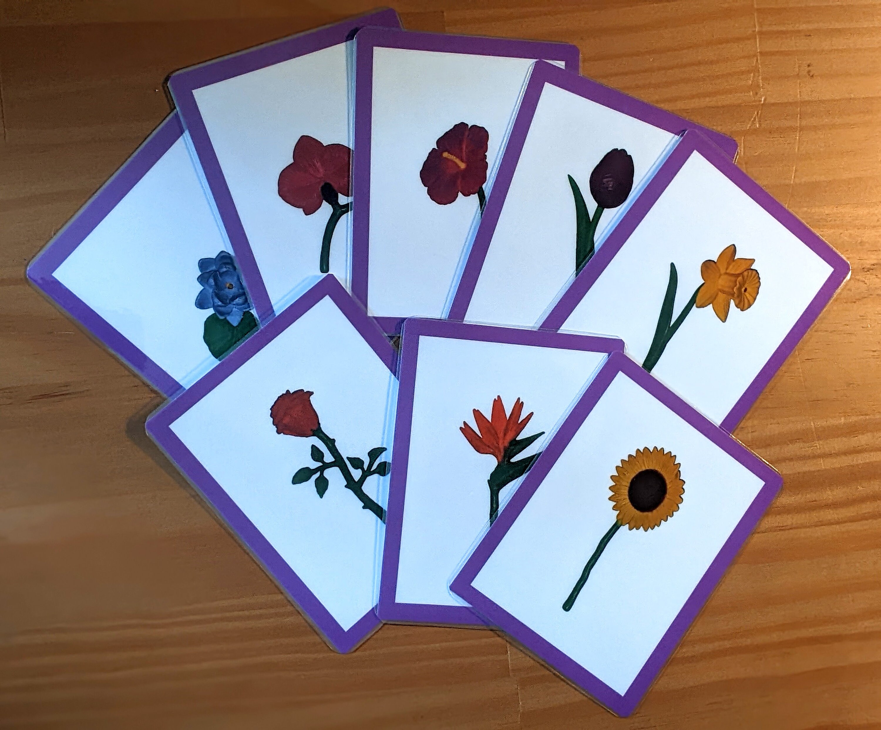 Montessori Language Cards Flowers - Etsy