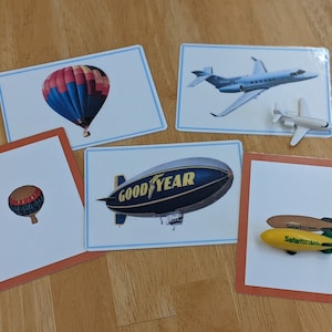 Air Transportation Montessori Language Cards - Etsy