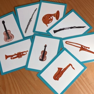 Montessori Toddler Language Cards Musical Instruments - Etsy