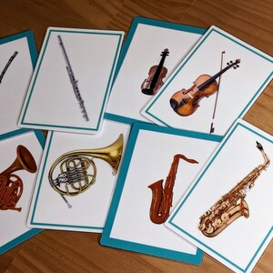 Montessori Toddler Language Cards Musical Instruments - Etsy