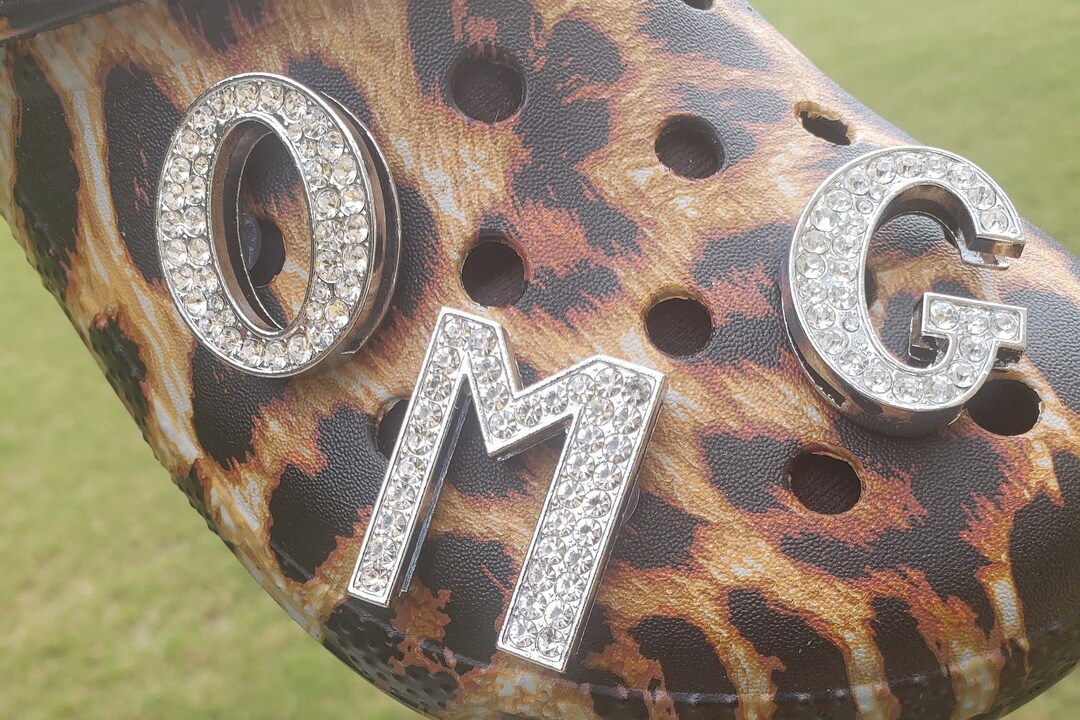 Large Alphabet Bling Shoe Charms for Clogs, Letters, Diamonds, Birthday ...