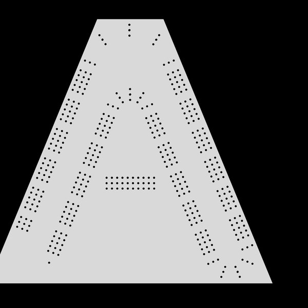 Letter Cribbage Board - Etsy