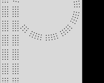 Cribbage Board Digital Template Letter R - Etsy