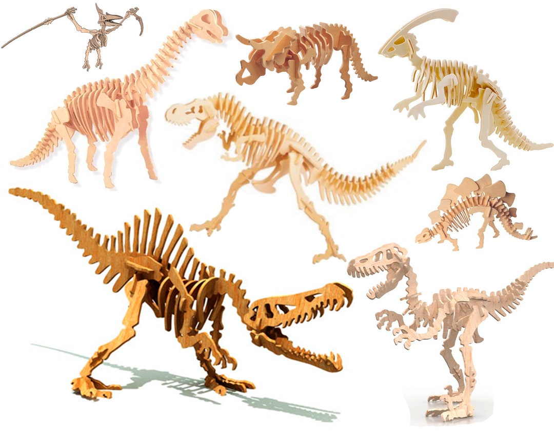 Dino Laser Cut vector DXF CDR 3D files cnc, 3d printer - Etsy México