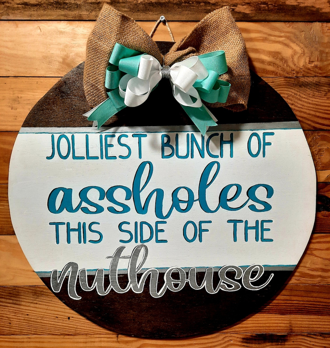 Jolliest Bunch Door Hanger - Etsy