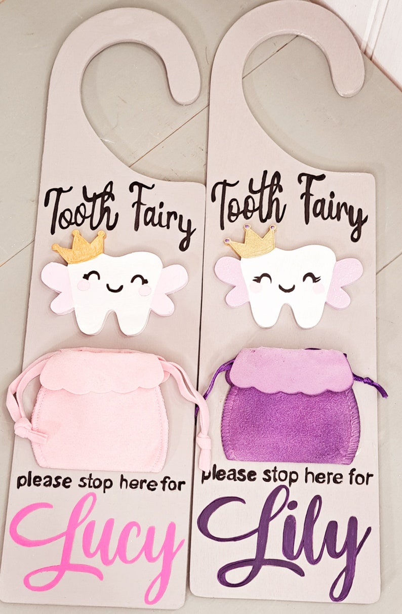 Personalized Tooth Fairy Door Hanger - Etsy