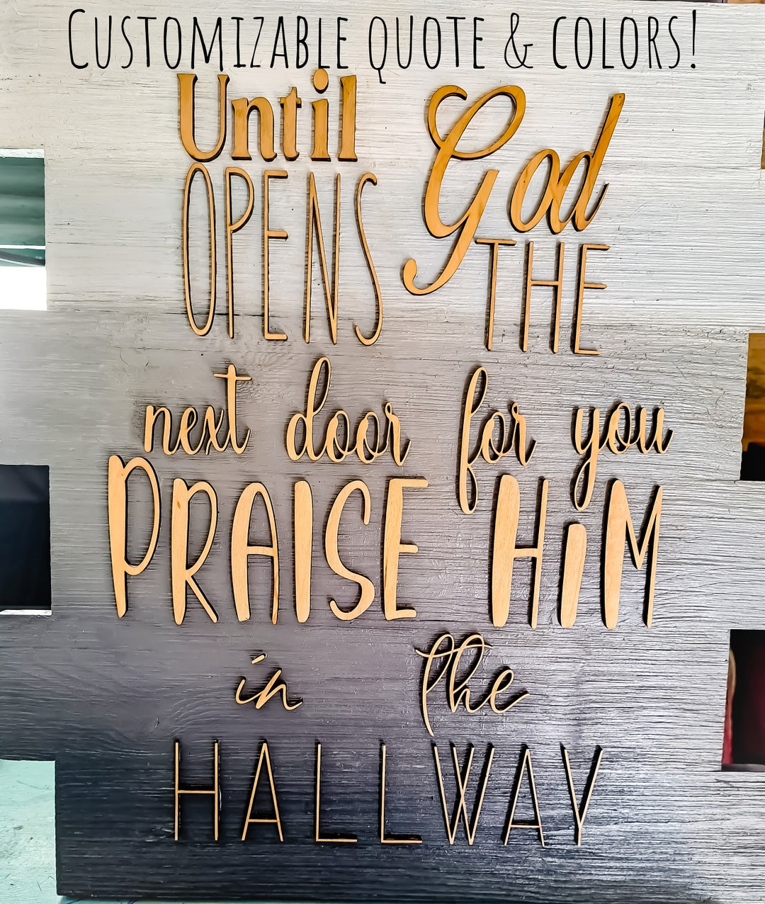 Inspirational Christian/religious Wall Sign - Etsy