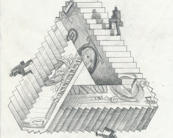 Infinite Stairs Art - Etsy
