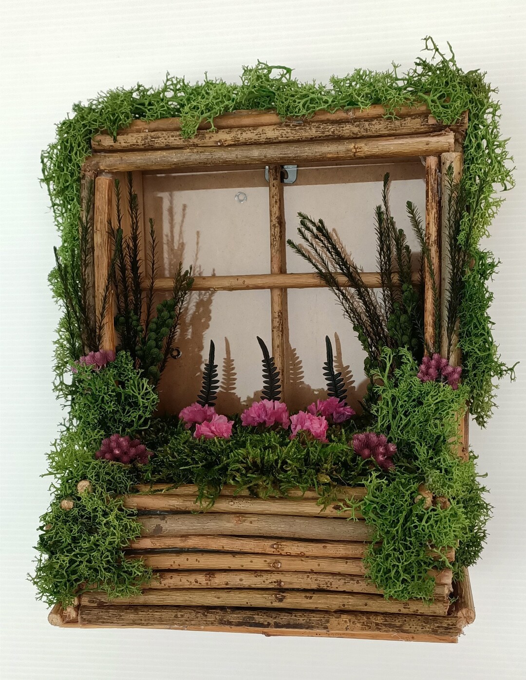 Fairy House, Storybook House, Photo Frame, Wooden Window, Miniature ...