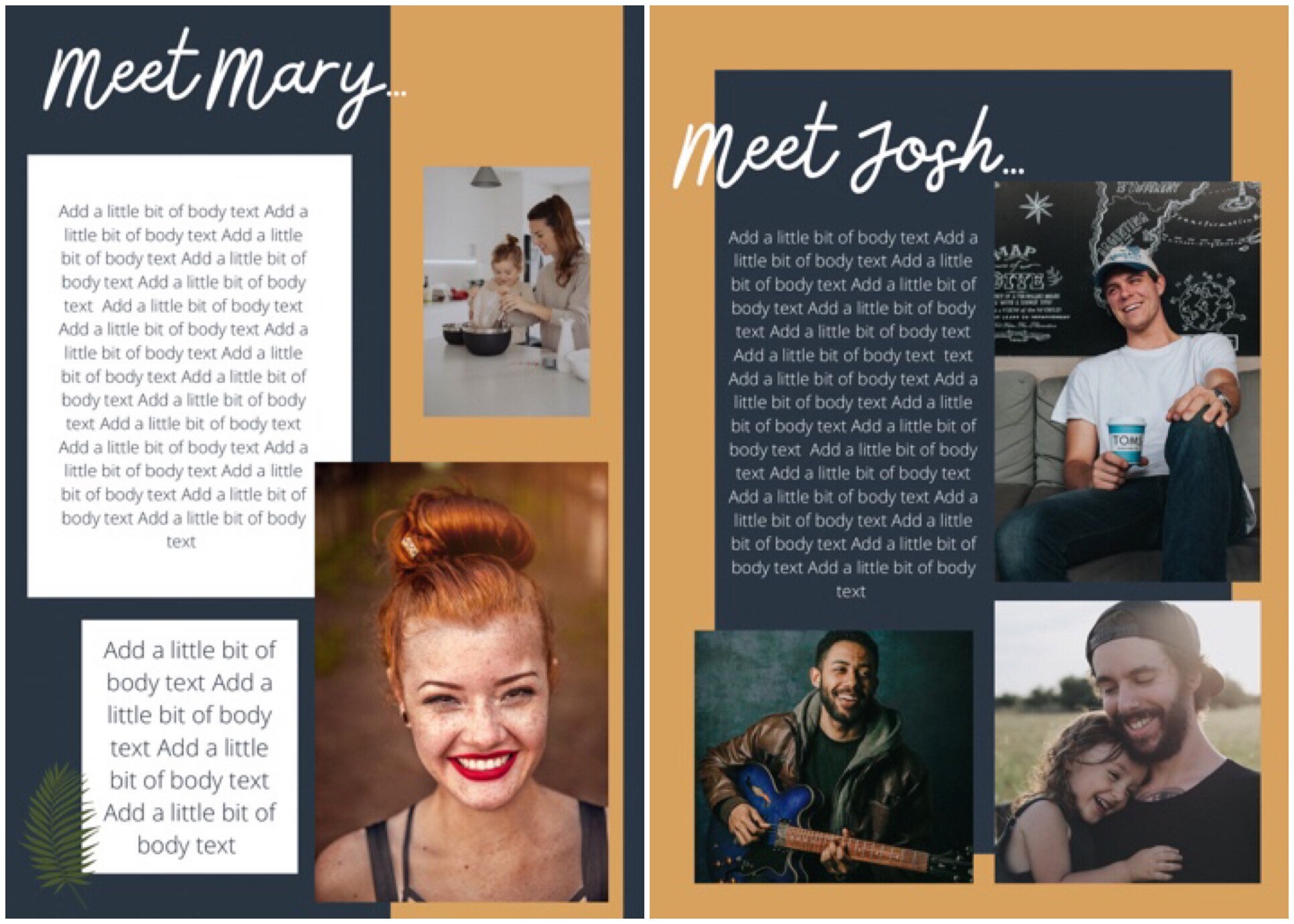 Adoption Profile Template in a Sunset Palette - Etsy