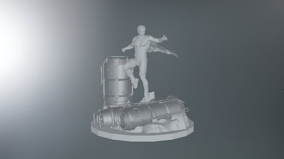 Superhero 3D Model | Etsy