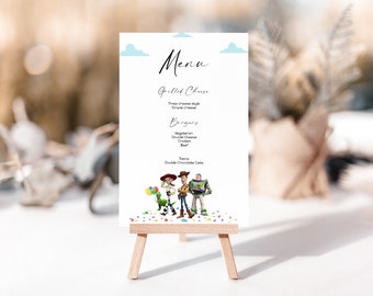 Toy Story Menu Cards - Etsy
