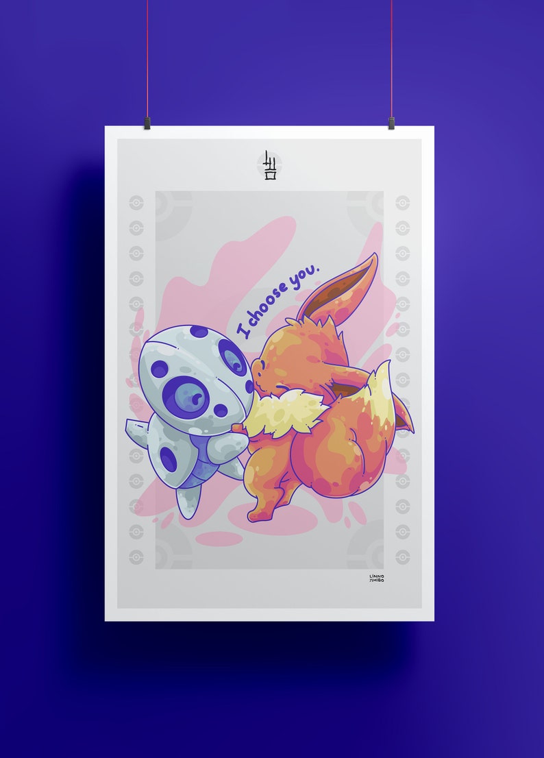 Custom Pokemon Poster | Etsy
