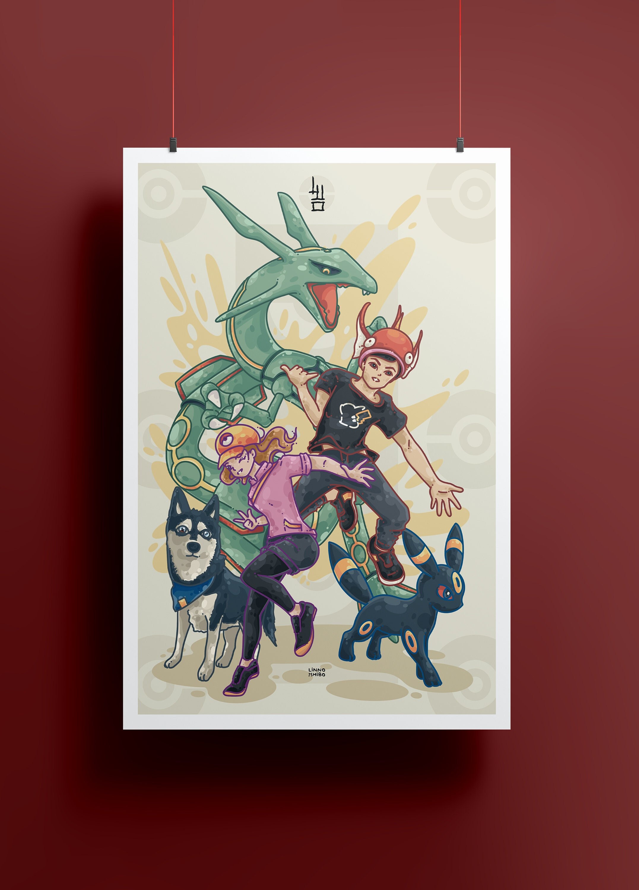 Custom Pokemon Poster - Etsy