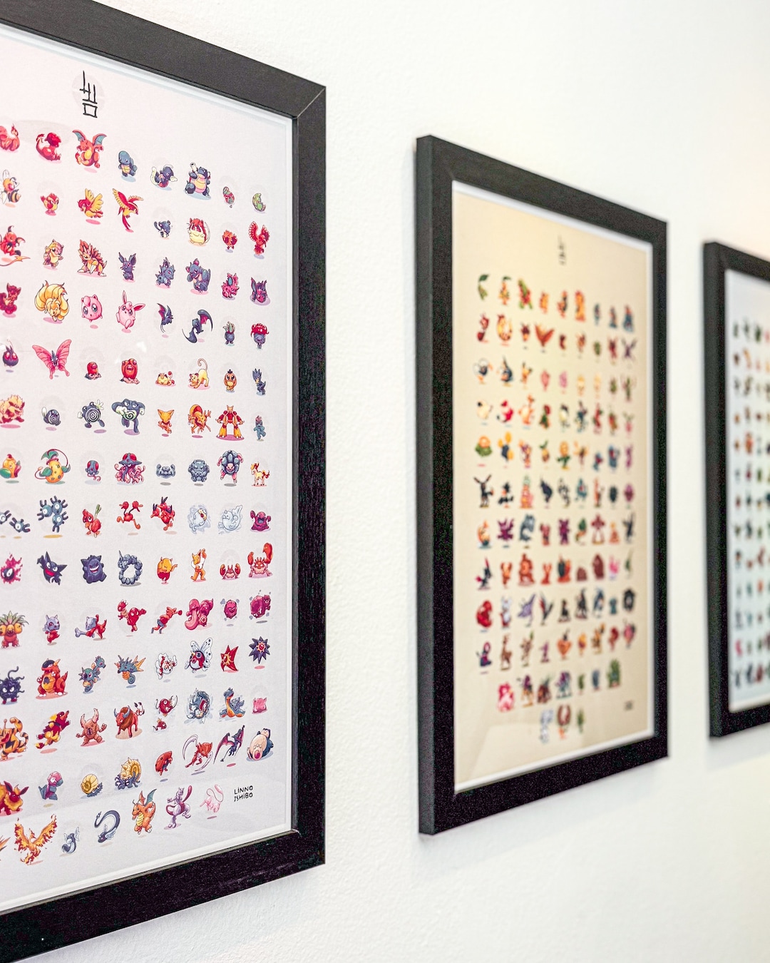 Pokémon Poster - Pocket Monster Poster Through Each Generations ...