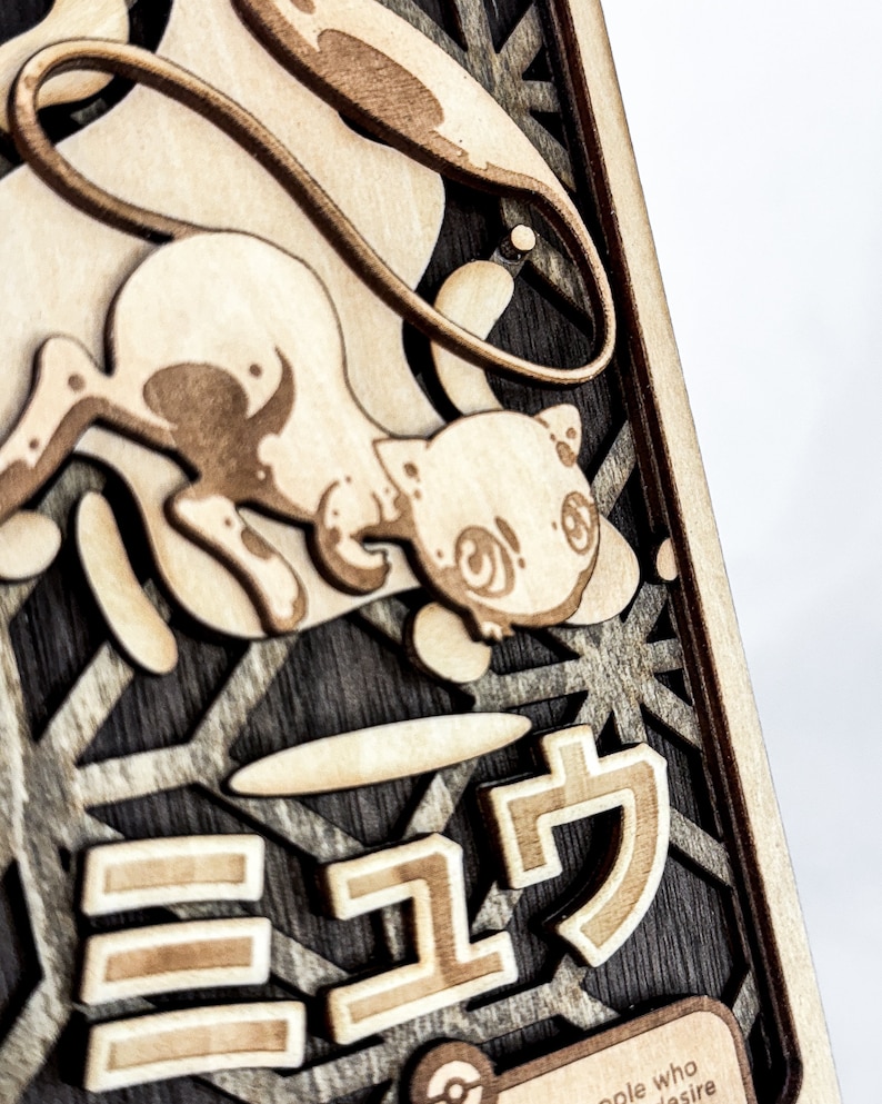 Customized Pokemon Tablet Laser-cut & Engraved Wood Art Handcrafted Art ...