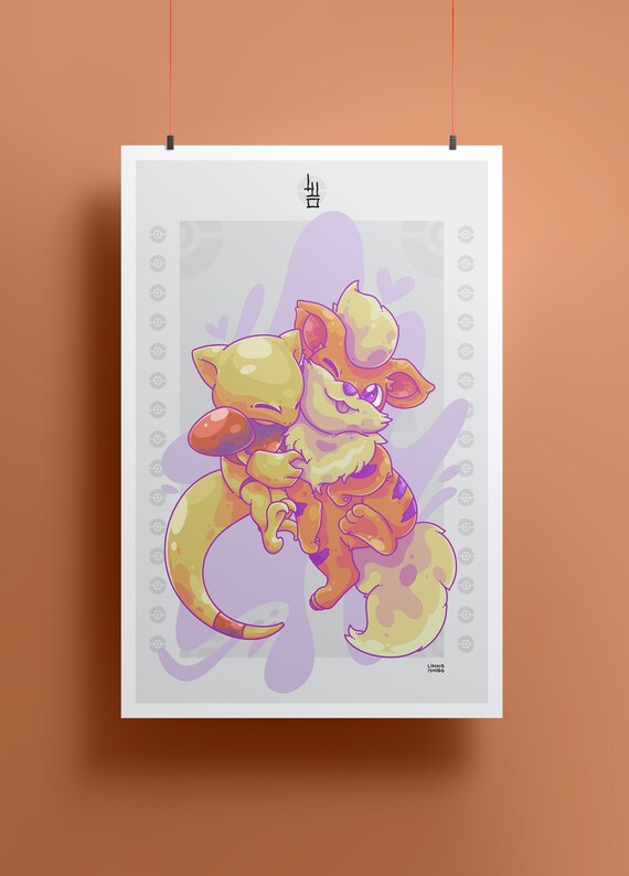 Custom Pokemon Poster | Etsy