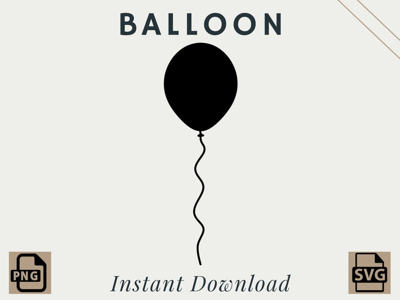 Balloon | PNG | SVG | Digital Download | Printable - Etsy