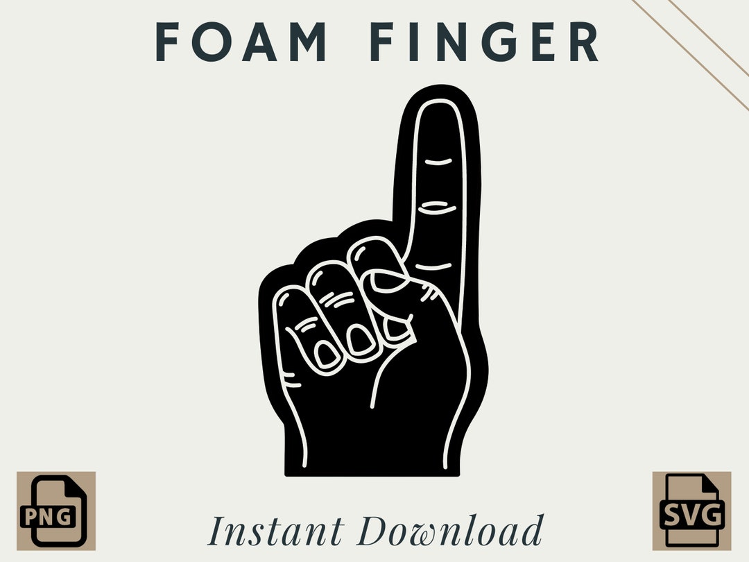 Foam Finger | PNG | SVG | Digital Download | Printable - Etsy