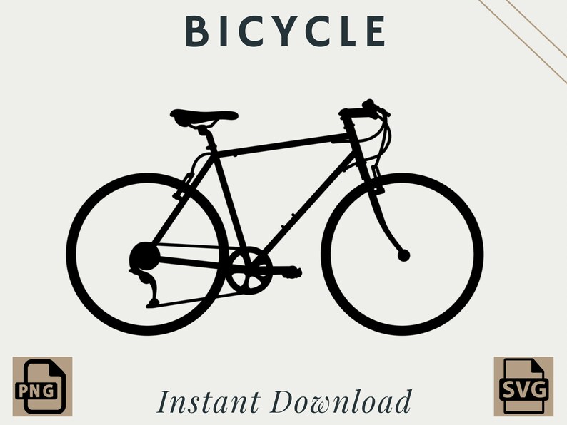 Bicycle PNG SVG Digital Download Printable - Etsy