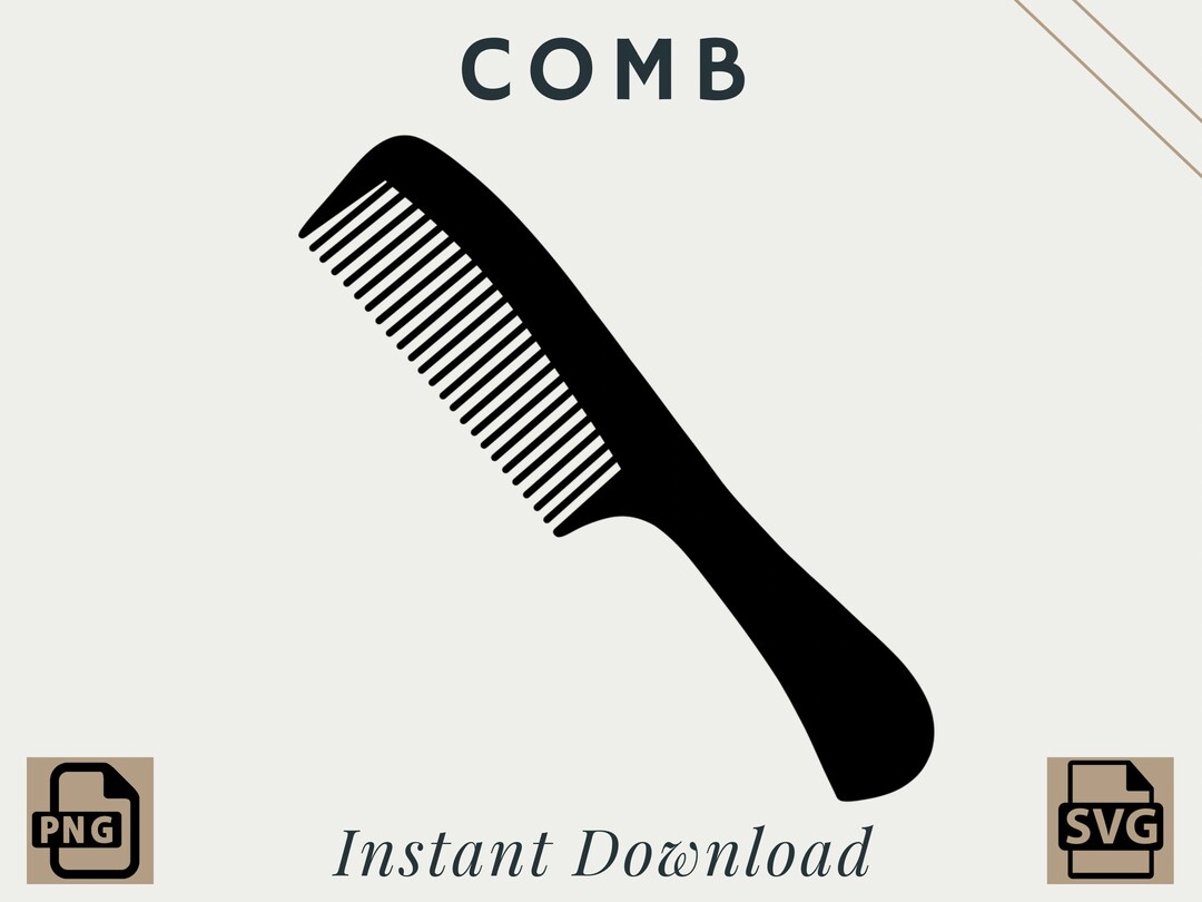 Hair Comb | PNG | SVG | Digital Download | Printable - Etsy