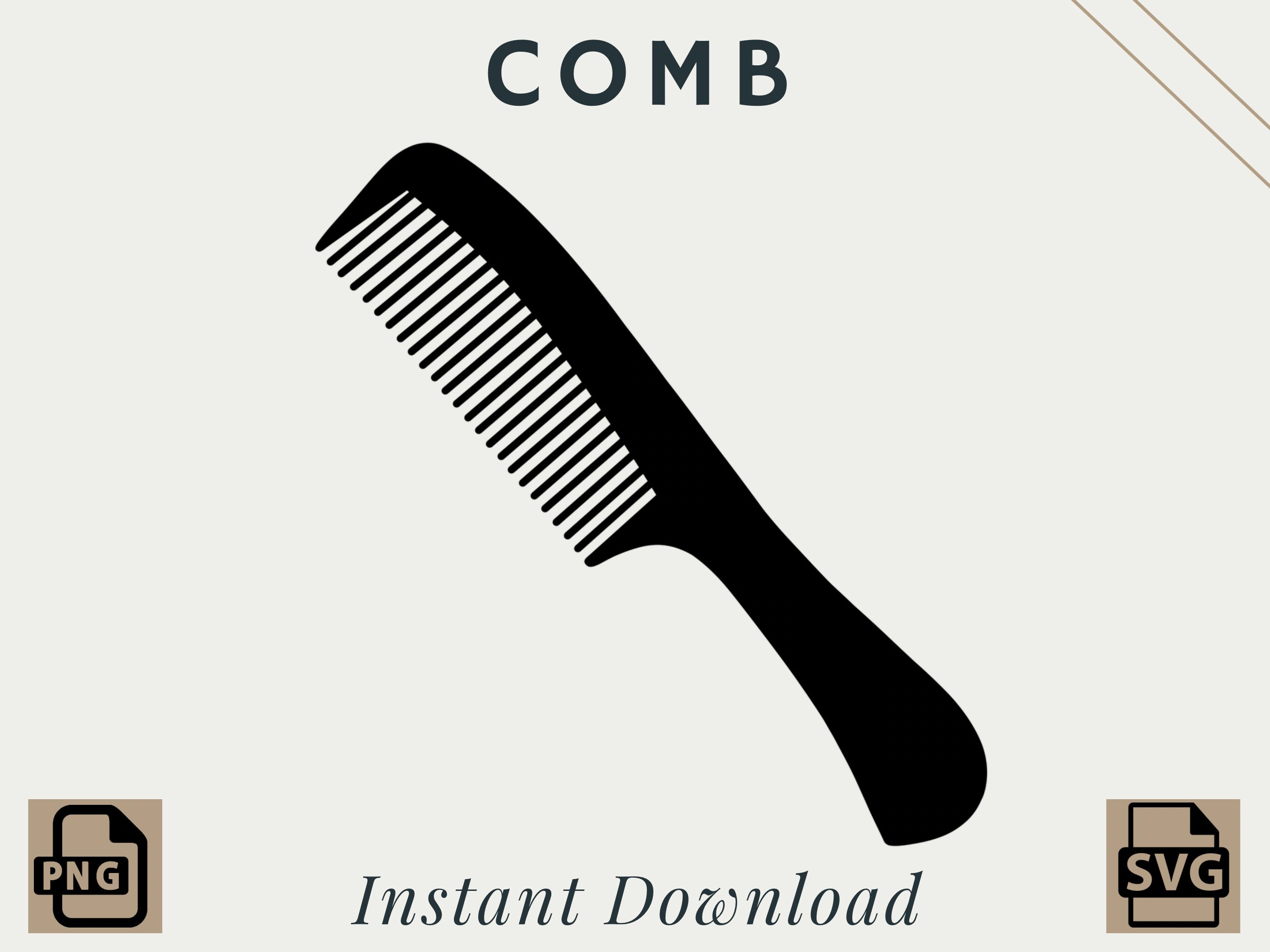 Hair Comb | PNG | SVG | Digital Download | Printable - Etsy