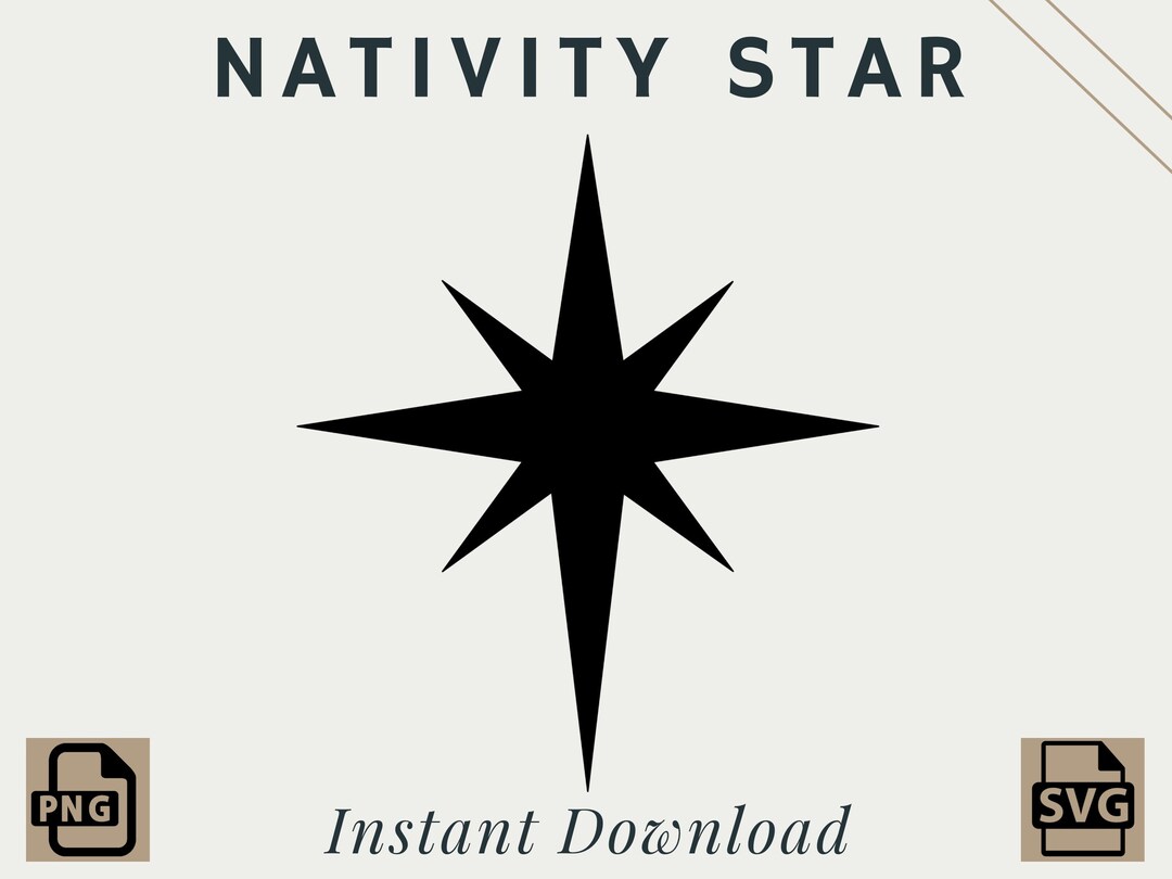 Nativity Star | PNG | SVG | Digital Download | Printable - Etsy