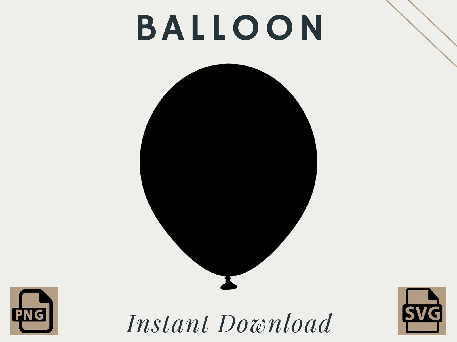 Balloon | PNG | SVG | Digital Download | Printable - Etsy