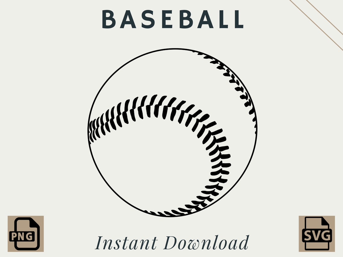 Baseball PNG SVG Digital Download Printable - Etsy