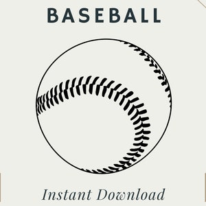 Baseball PNG SVG Digital Download Printable - Etsy
