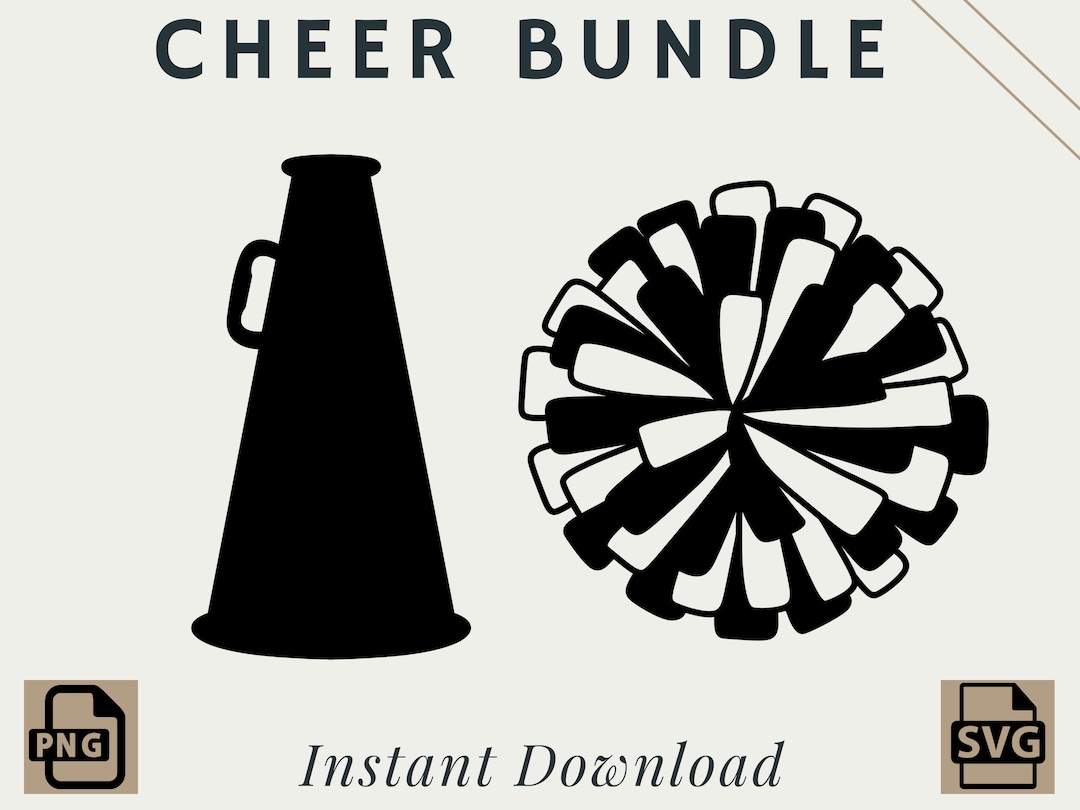 Cheerleading Bundle SVG PNG Digital Download Printable - Etsy