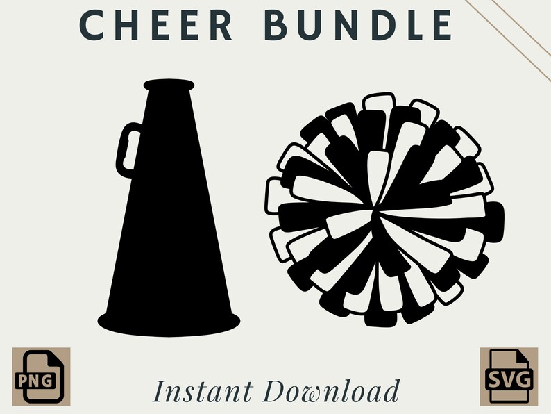 Cheerleading Bundle SVG PNG Digital Download Printable - Etsy
