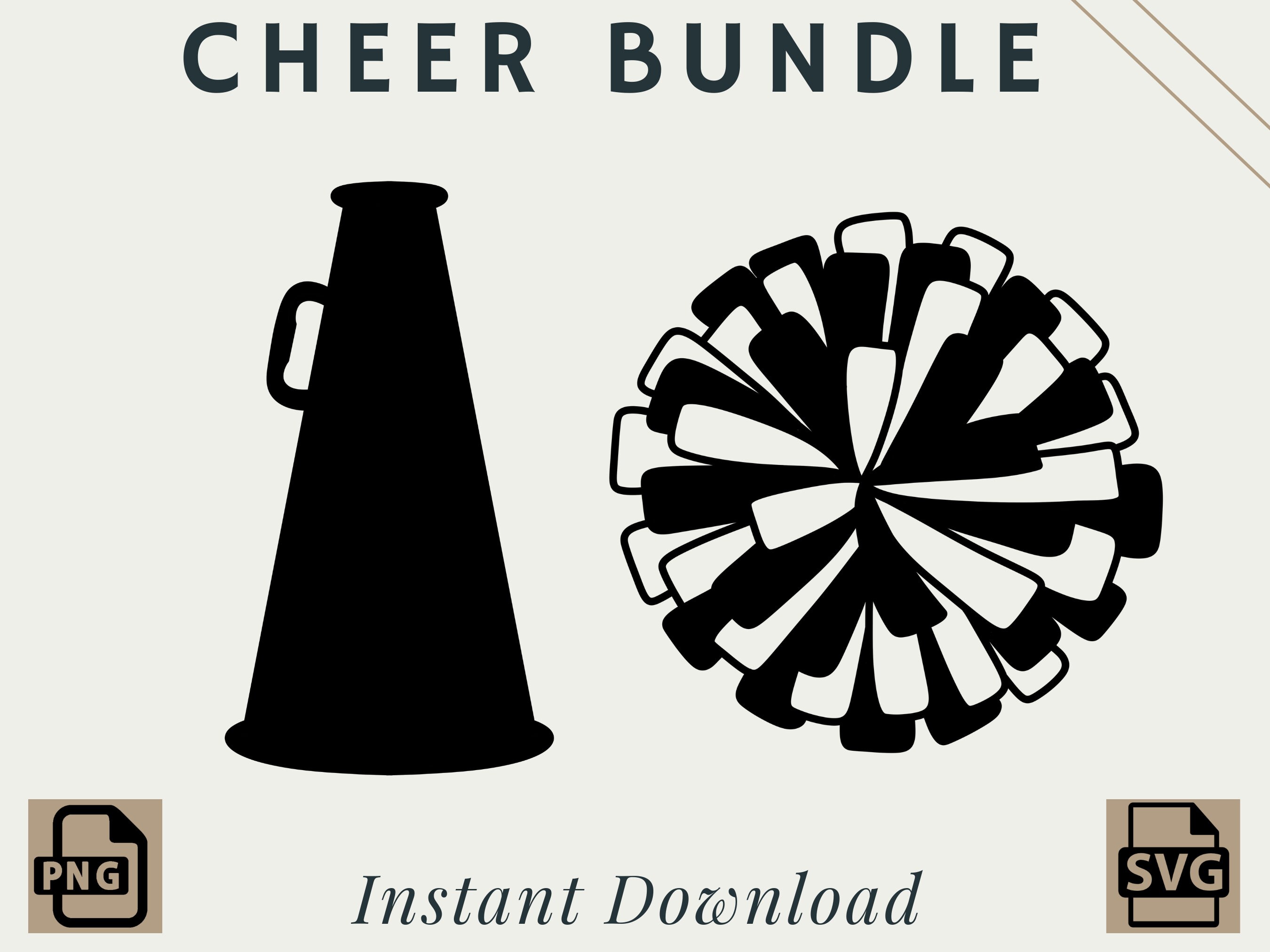 Cheerleading Bundle SVG PNG Digital Download Printable - Etsy