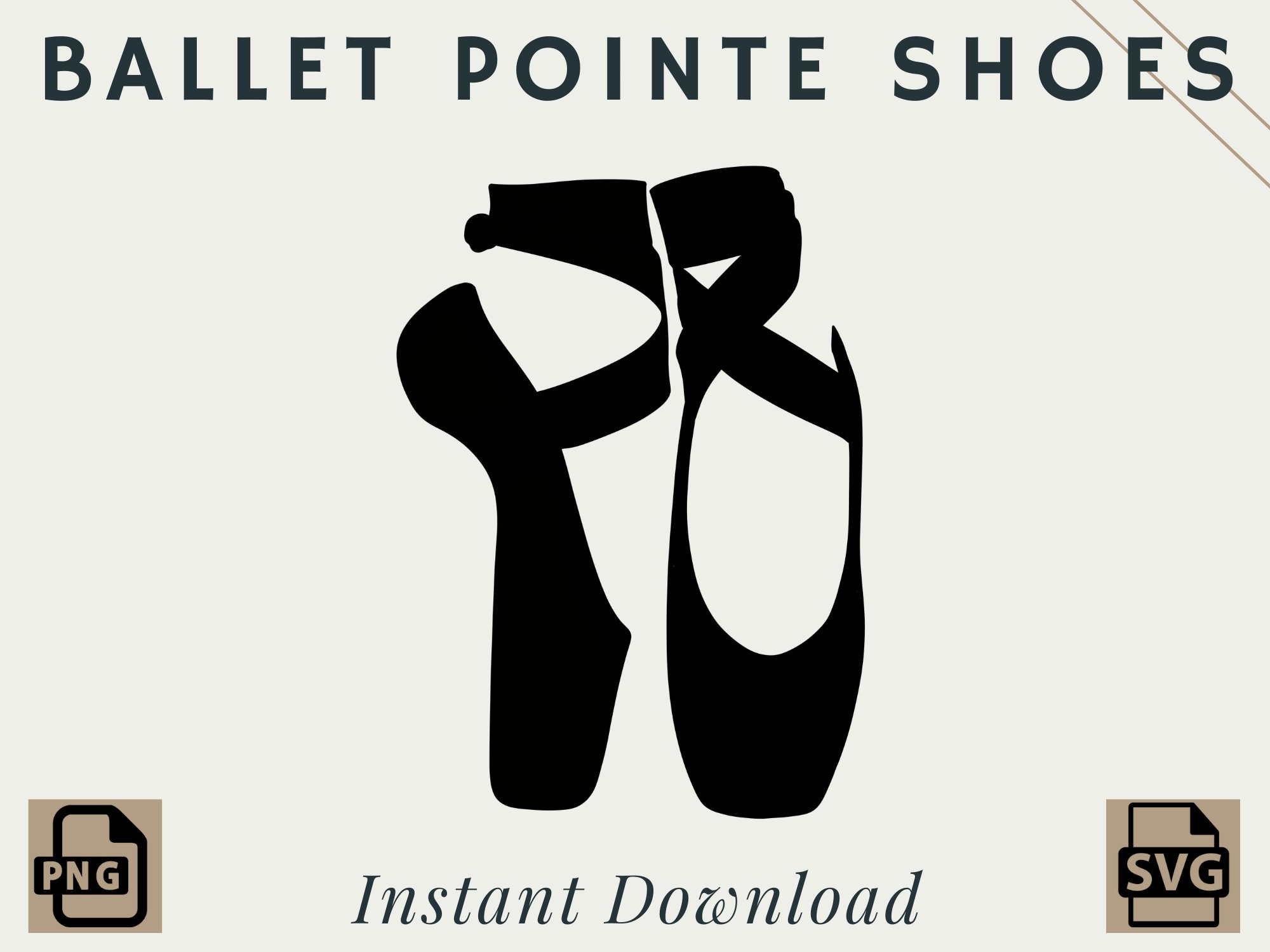 Pointe Shoes Drawing Hanging