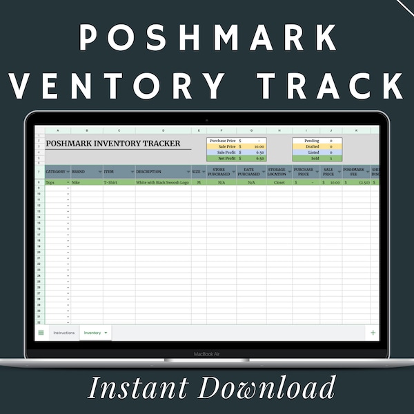 Inventory Template - Etsy