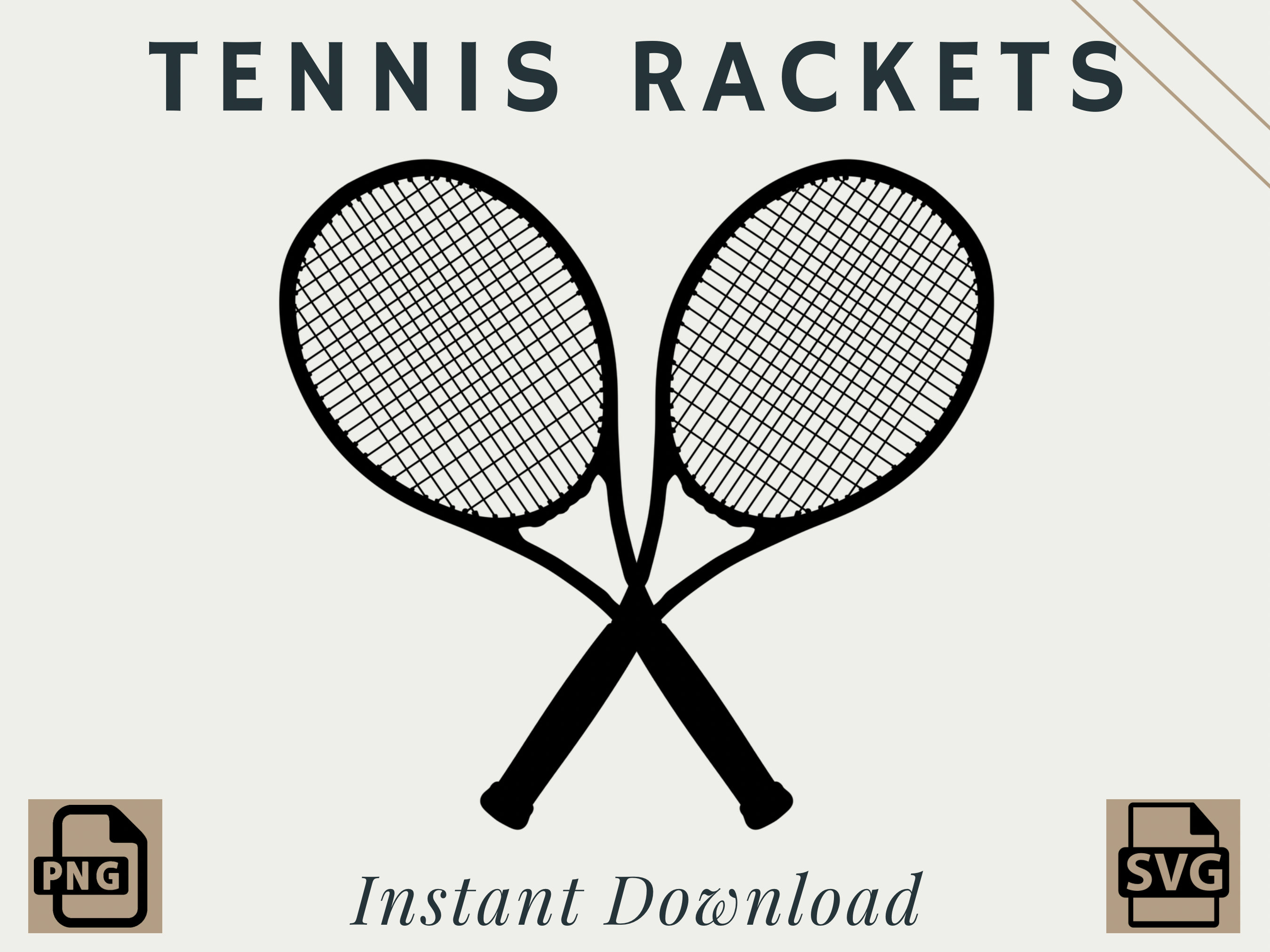 Tennis Rackets | PNG | SVG | Digital Download | Printable - Etsy