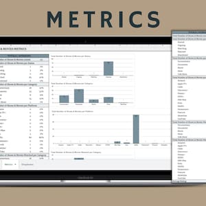 Shows & Movies Tracker Log Template Spreadsheet | Google Sheet ...