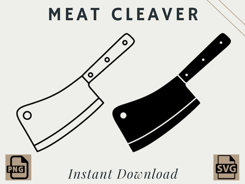 Meat Cleaver Bundle | PNG | SVG | Digital Download | Printable - Etsy