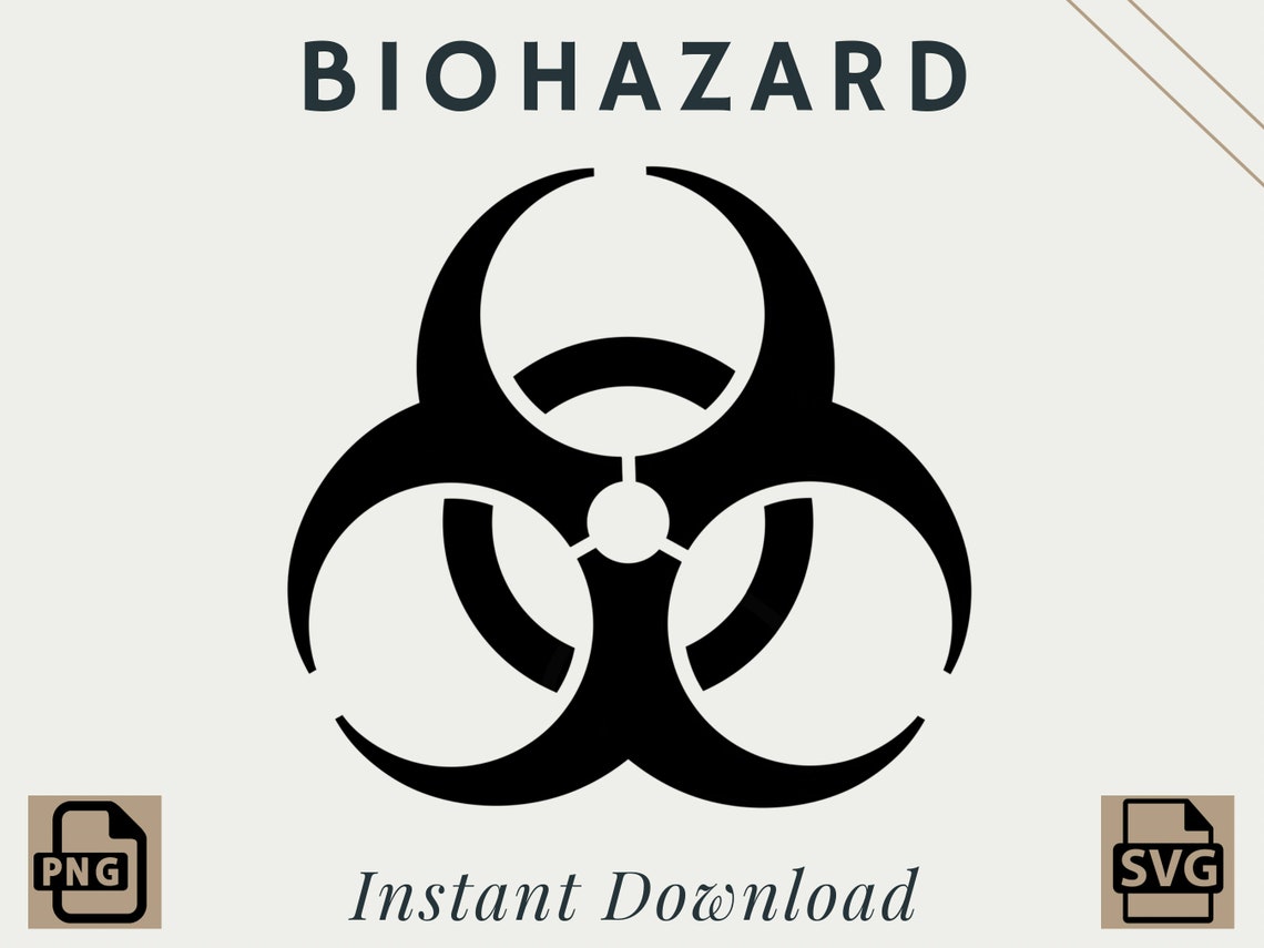 Biohazard Symbol | PNG | SVG | Digital Download | Printable - Etsy Canada