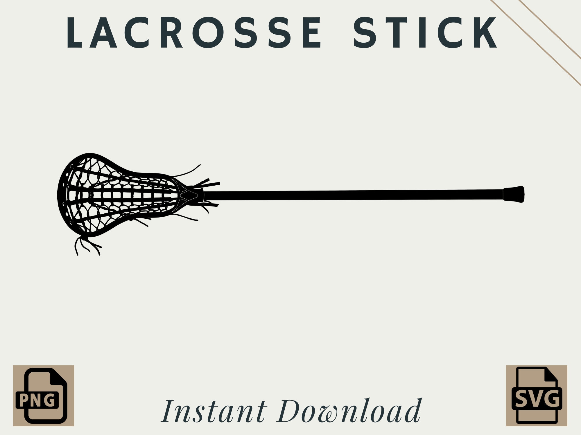 Lacrosse Stick Png Svg Digital Download Printable Etsy