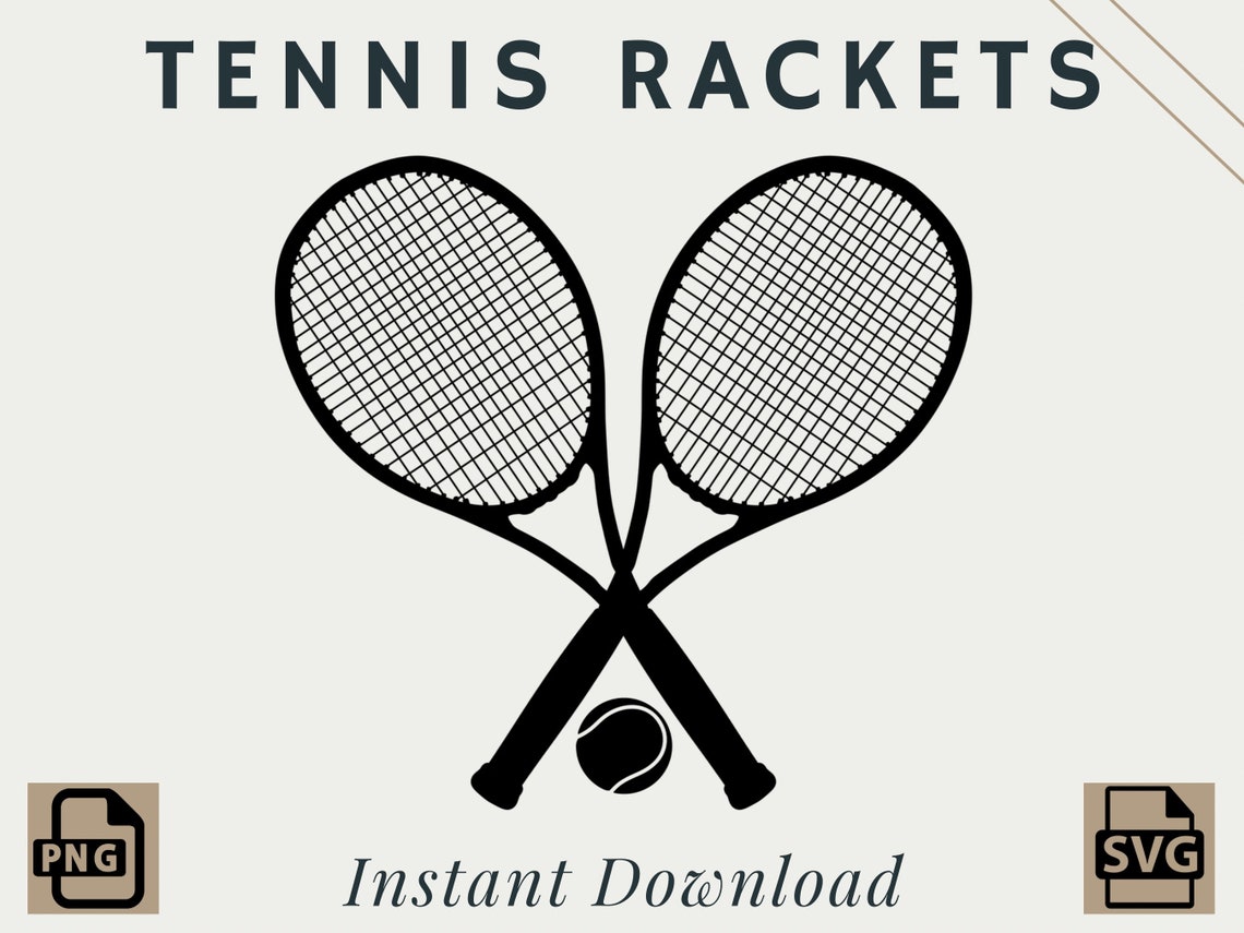 Tennis Rackets | PNG | SVG | Digital Download | Printable - Etsy