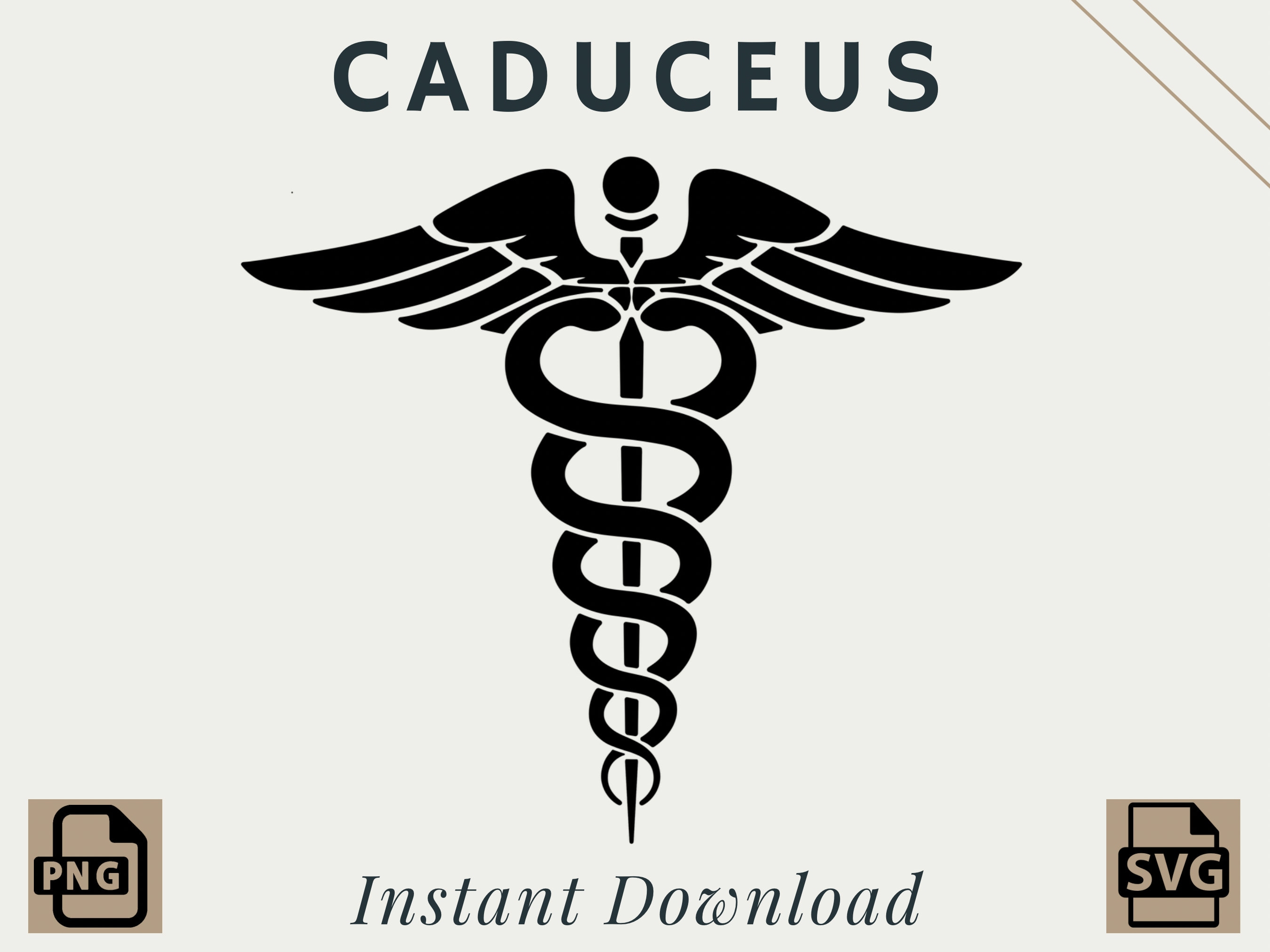Caduceus | PNG | SVG | Digital Download | Printable - Etsy