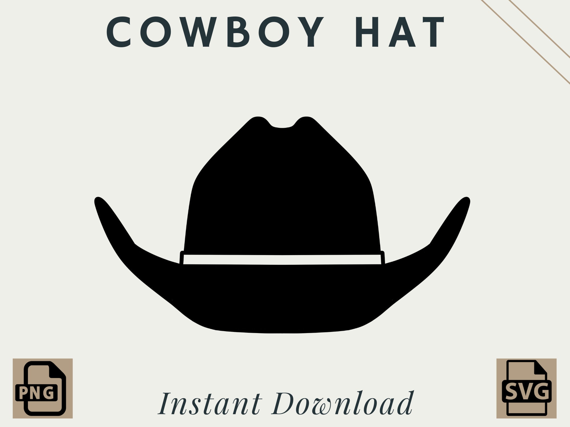 Cowboy Hat | PNG | SVG | Digital Download | Printable - Etsy