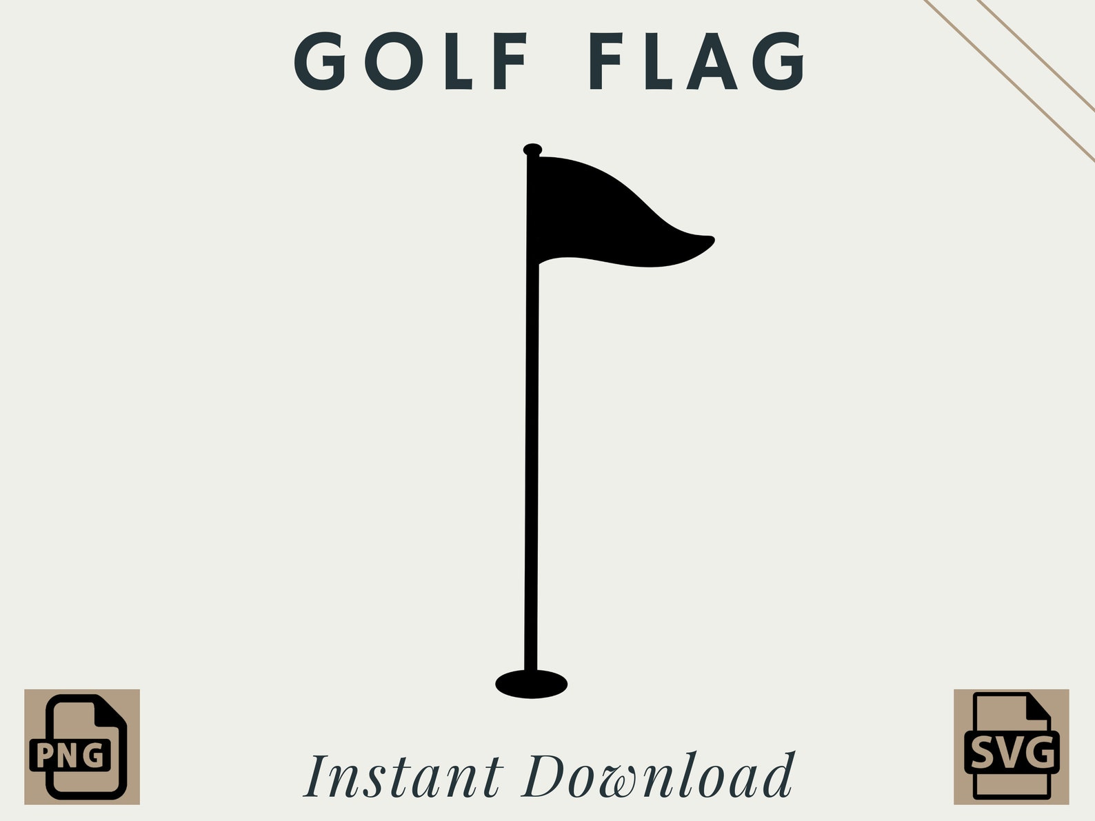 Golf Flag | PNG | SVG | Digital Download | Printable - Etsy
