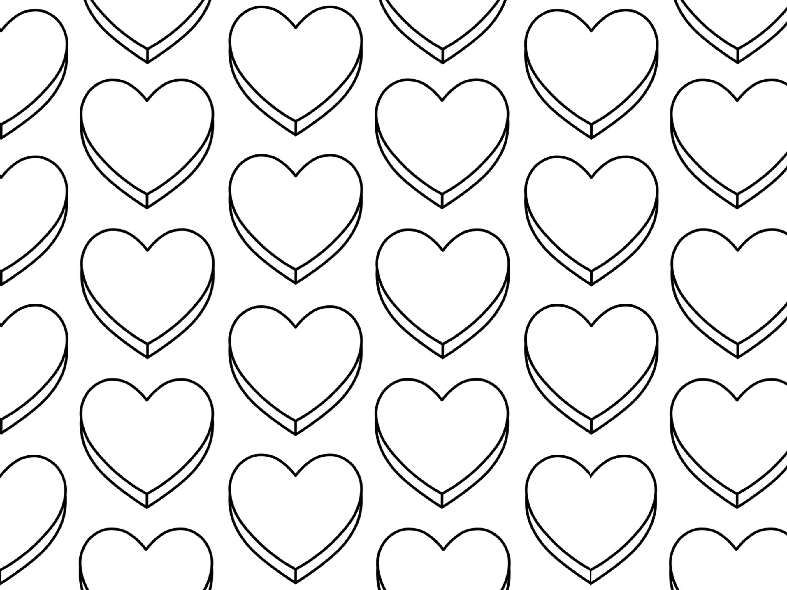 Candy Heart Pattern PNG SVG Digital Download Printable - Etsy
