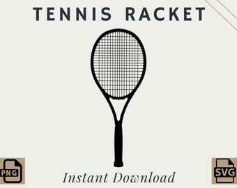 Tennis Racket Svg - Etsy