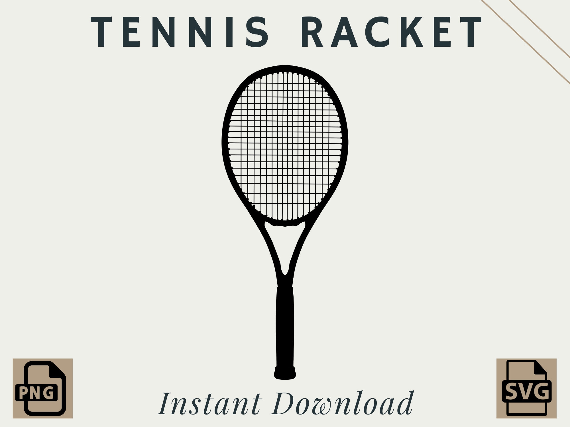 Tennis Racket | PNG | SVG | Digital Download | Printable - Etsy