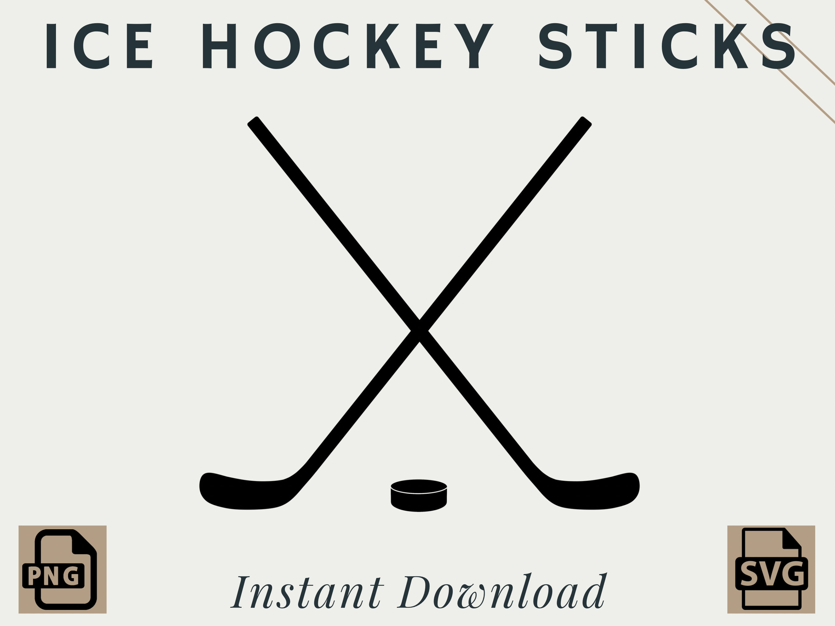 Ice Hockey Sticks | PNG | SVG | Digital Download | Printable - Etsy