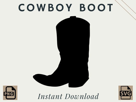 Cowboy Boot Western PNG SVG Digital Download - Etsy